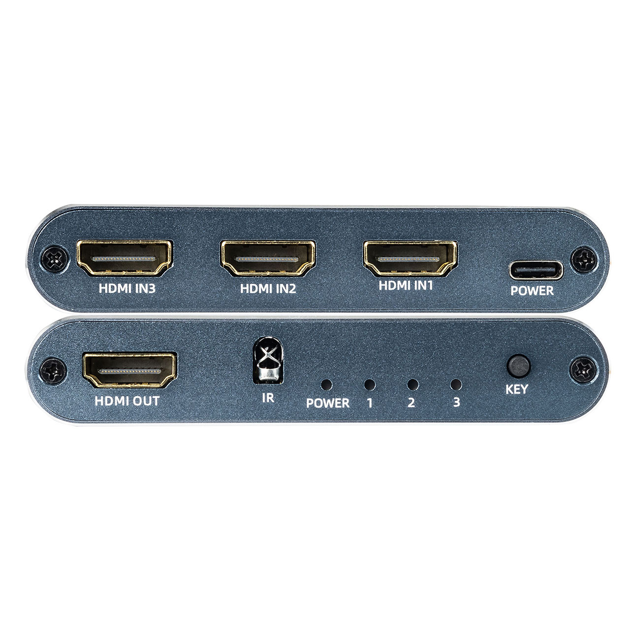 Switch HDMI 3 em 1 UltraHD 8K Com Controle Remoto - Ion Cabos