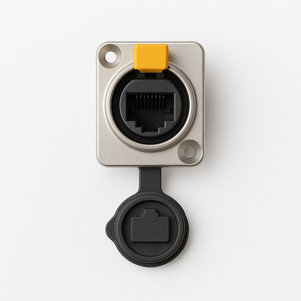 Keystone RJ45 Cat5/6 Painel Metálico IP65 - Ion Cabos