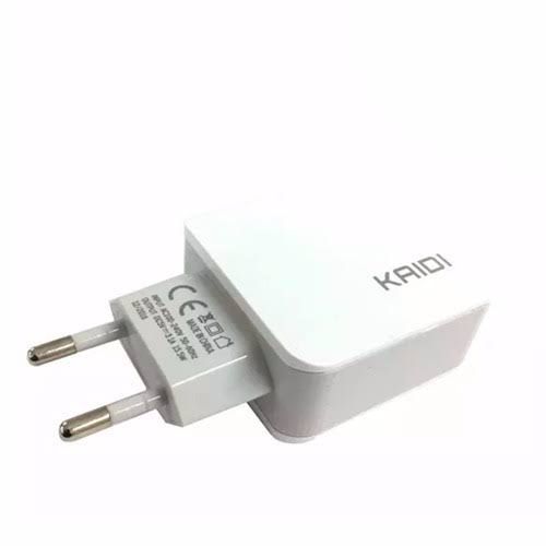 Carregador Celular Fonte Usb 2 4a Kaidi Kd 301 Ion Cabos