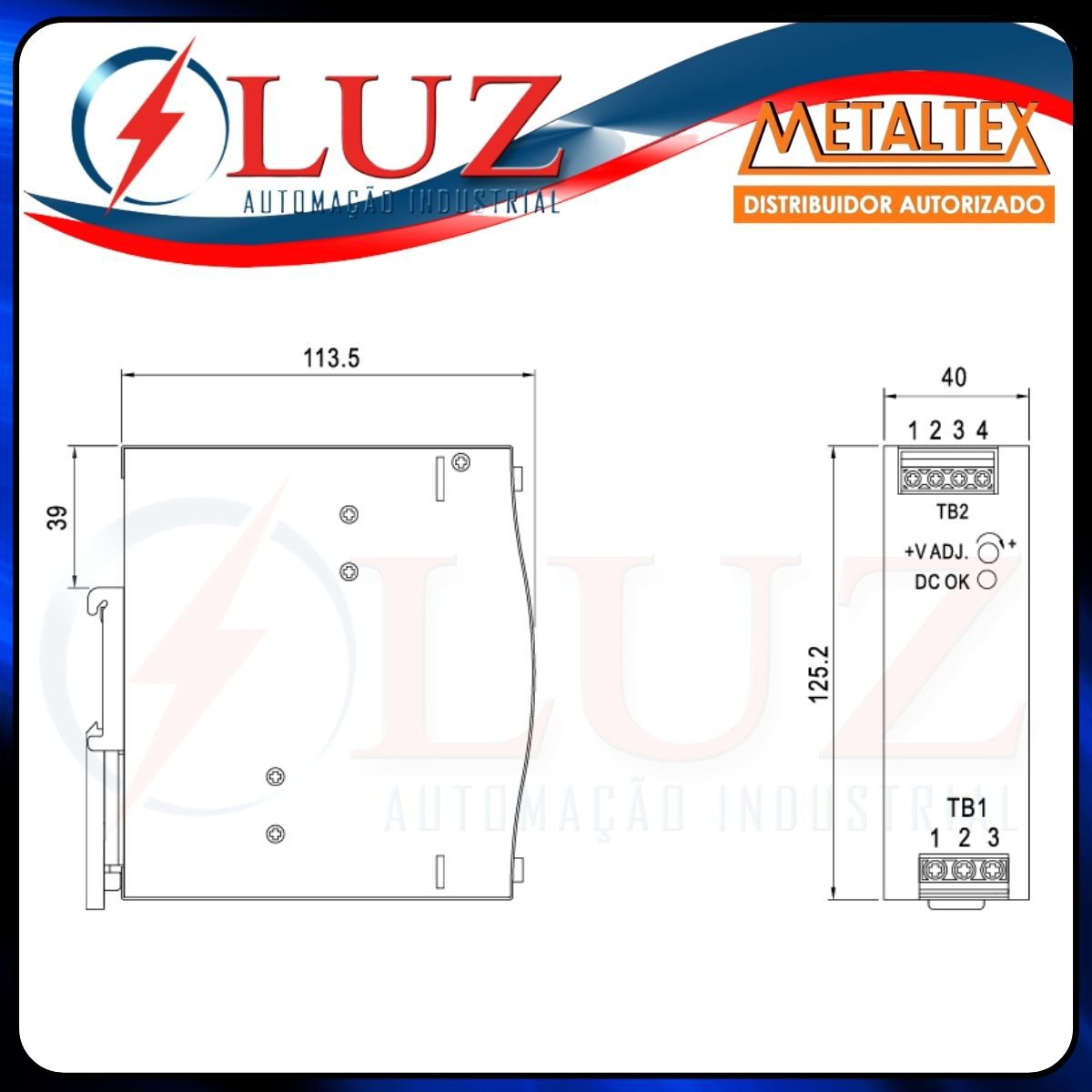 Edr-120-24 | Fonte Chaveada 120w 24v 5a - Metaltex - LUZ AUTOMAÇÃO ... Edr-120-24 | Fonte Chaveada 120w 24v 5a - Metaltex - LUZ AUTOMAÇÃO ...