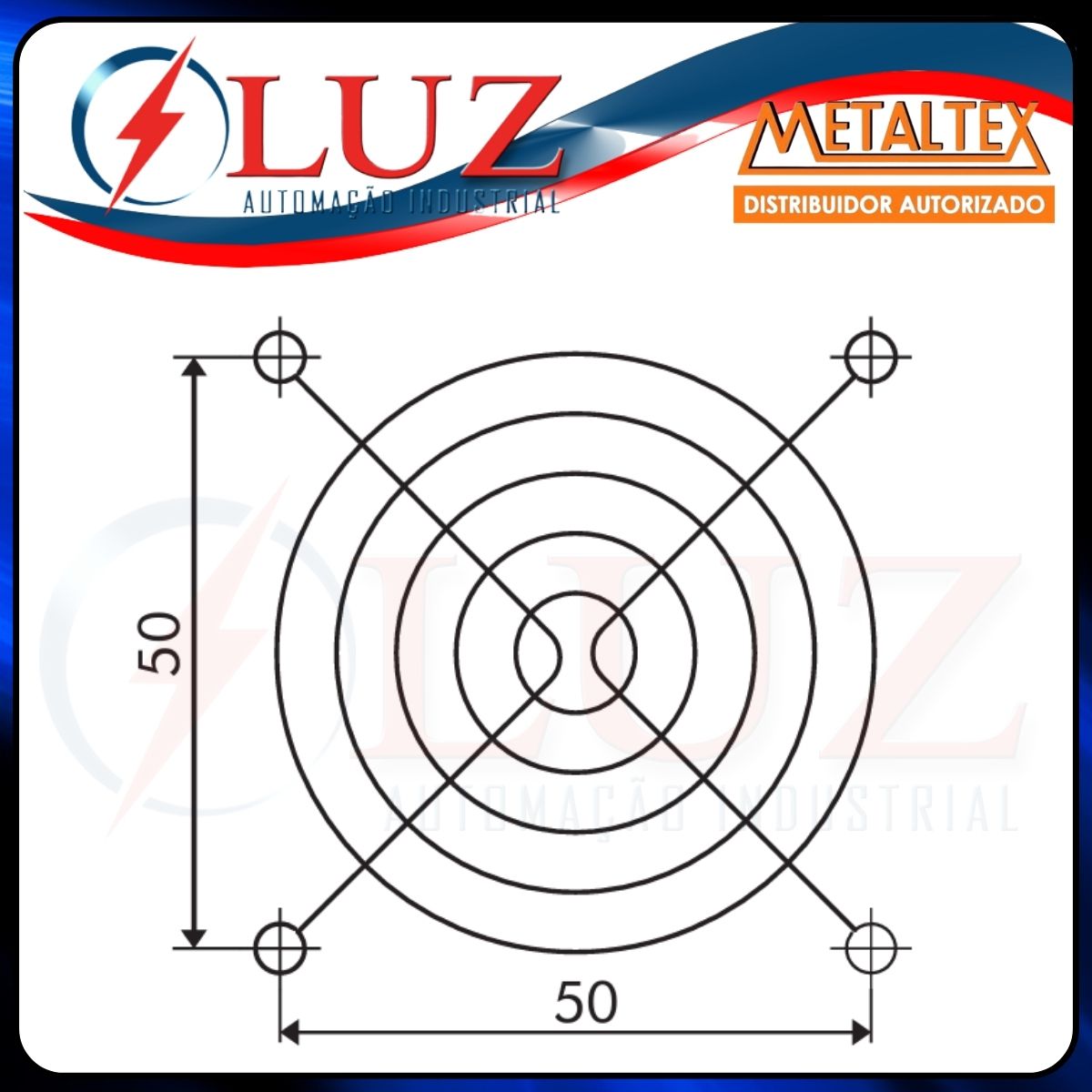 FG-60 | Grade Metálica para Ventilador 60x60mm | Metaltex - LUZ ...