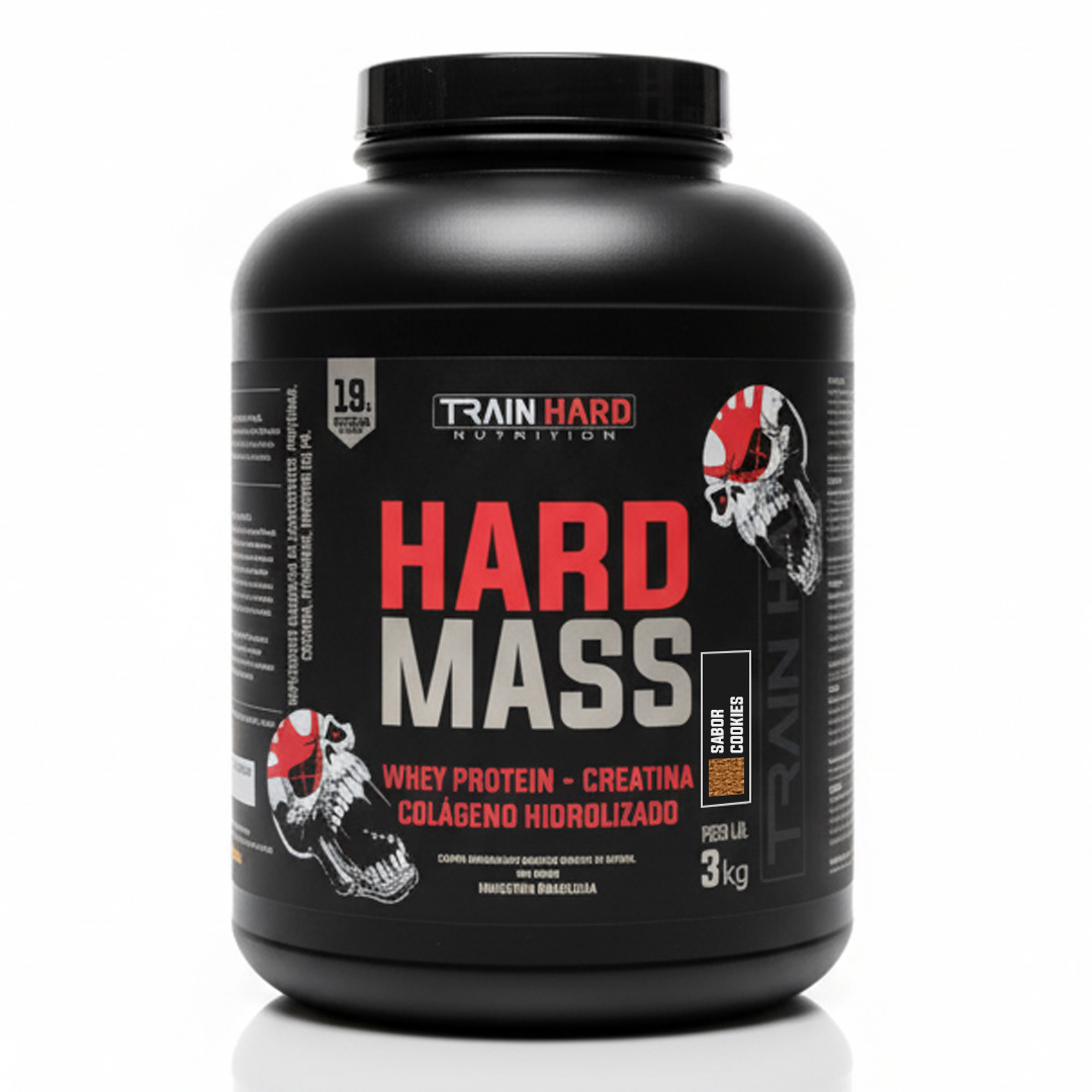 Hard Mass 3kg Hipercalórico Ganho de Massa e Peso Train Hard Nutrition ...