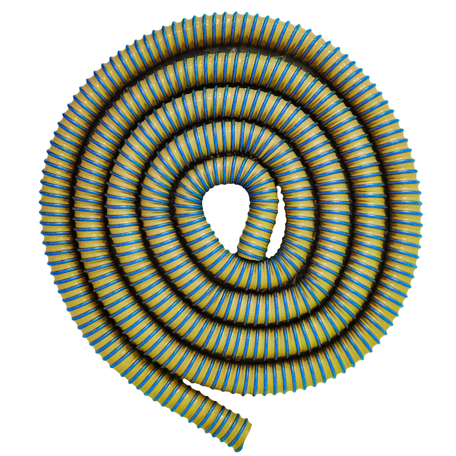 Mangueira Pvc Dourado com Elo Azul Claro - Narguile X - Arguile Completo, Barato é Aqui!