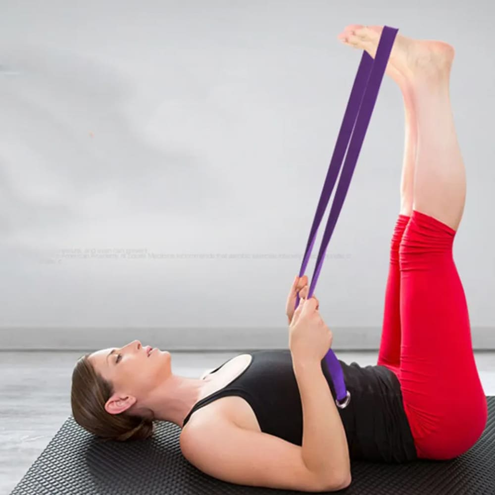 Cinto de Alongamento para Yoga Pilates Faixa Strap - Reabilitação ...