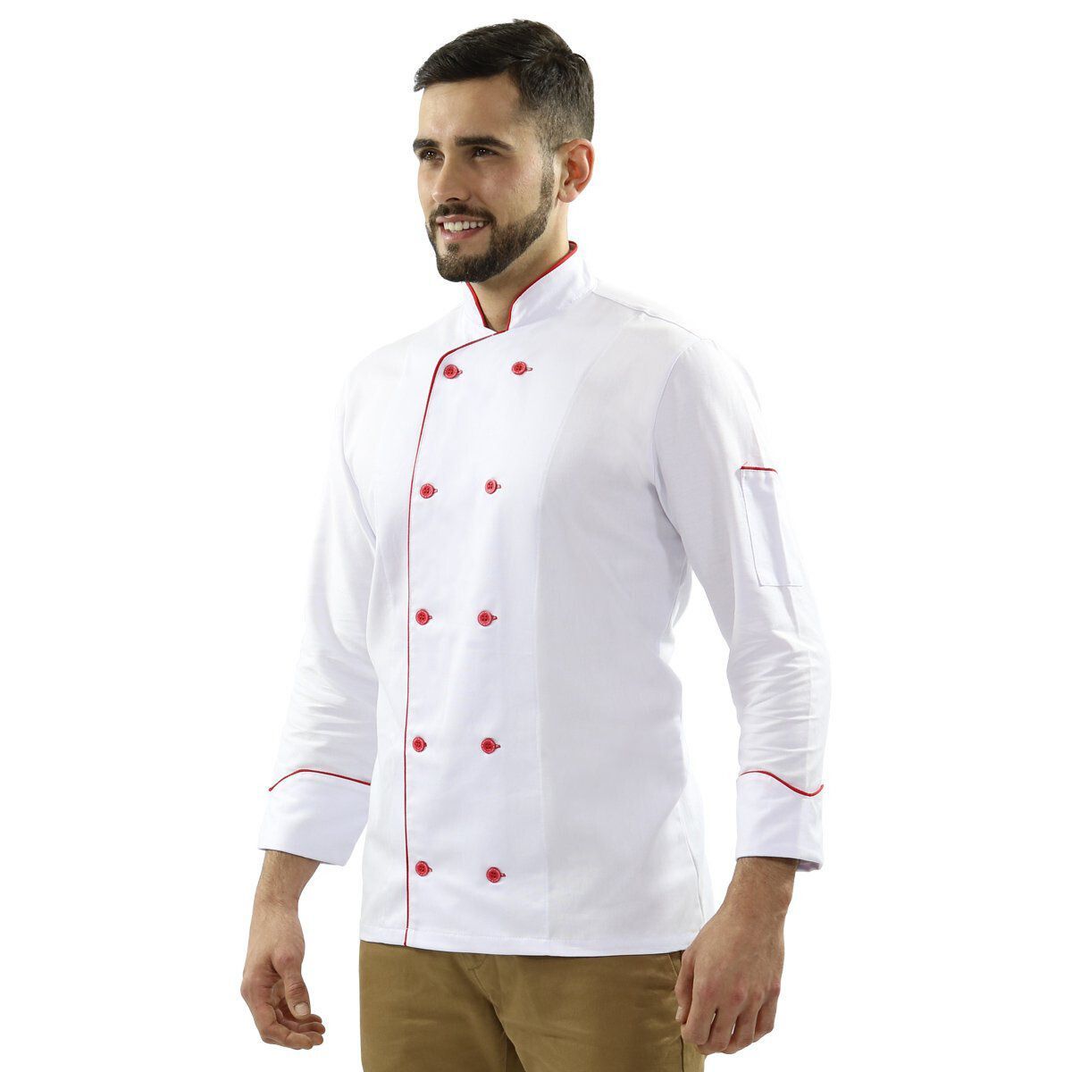 Dólmã Chef de Cozinha Simon Unissex 100% Algodão - Dr Chef - DR.CHEF