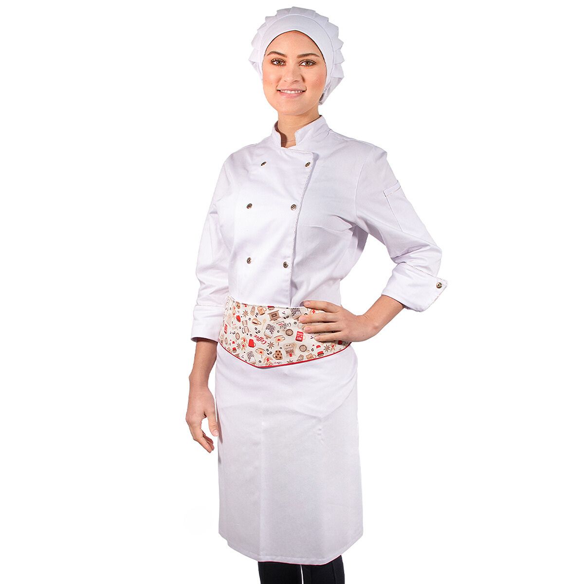 Avental Chef Cozinha Tipo Saia Hora do Café - Dr Chef - DR.CHEF