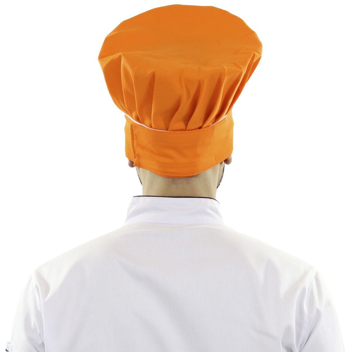 Chapéu Chef Cozinha Laranja Profissional - Dr Chef - DR.CHEF
