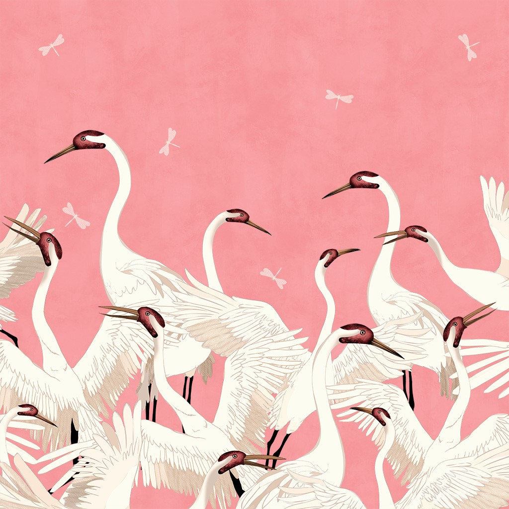 Papel de Parede Personalizado Cisne Rosa – Decoração Sofisticada para ...