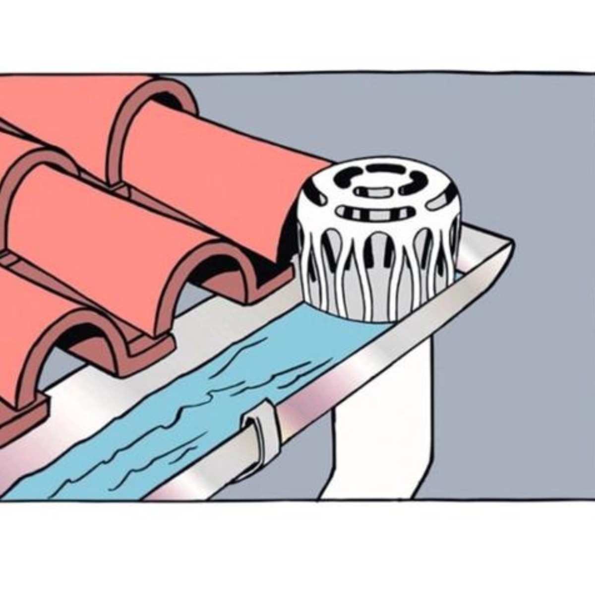 Anti Folha Fecal/Af Para Calha Astra - Brama Casa & Construções