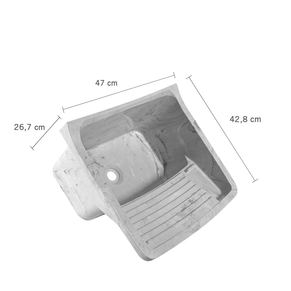 Tanque Astra Plast Tq0M/Sc*Br-Mm(47X43X27) - Brama Materiais