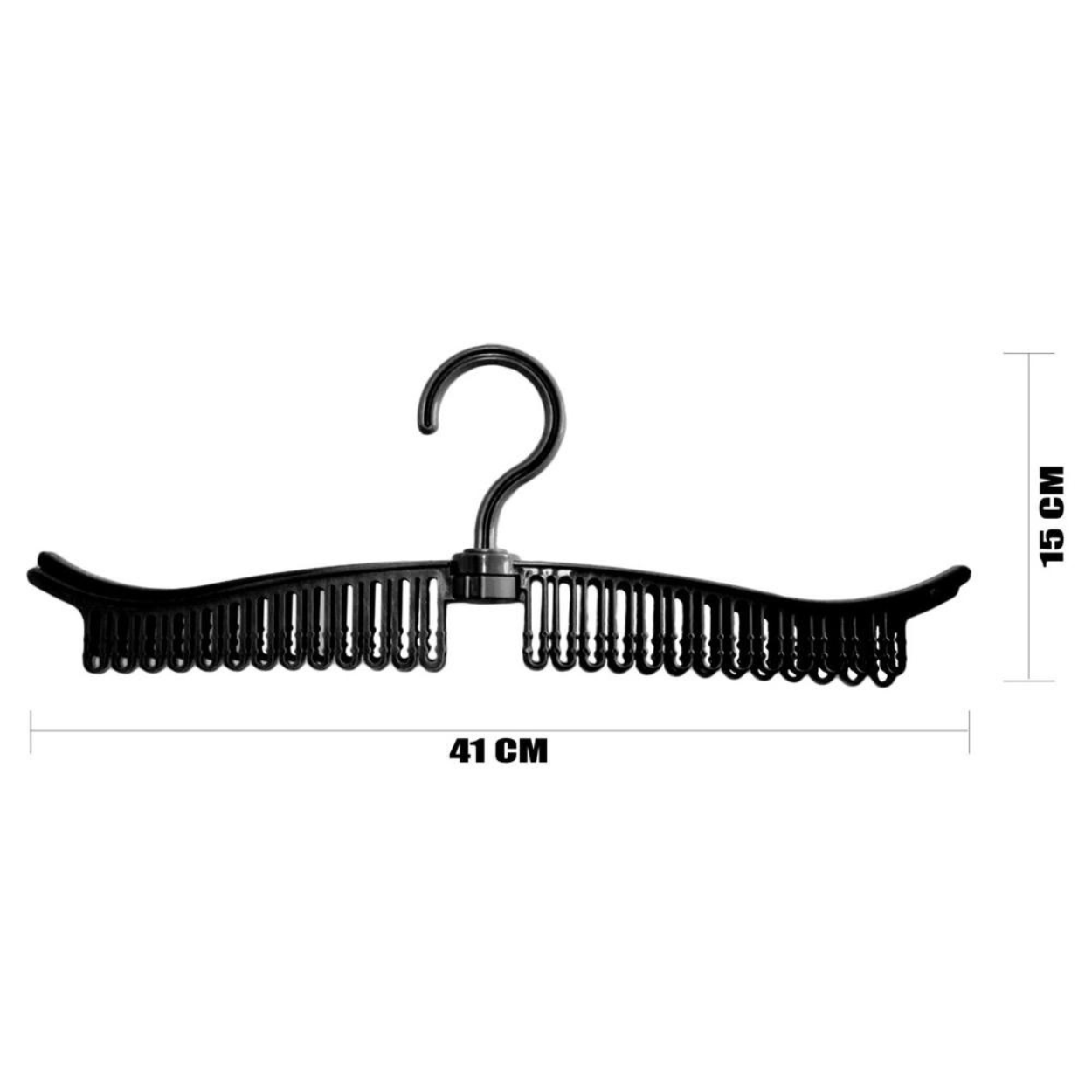 Mini Varal Versátil Secalux Para 48 Peças Preto - Brama Materiais