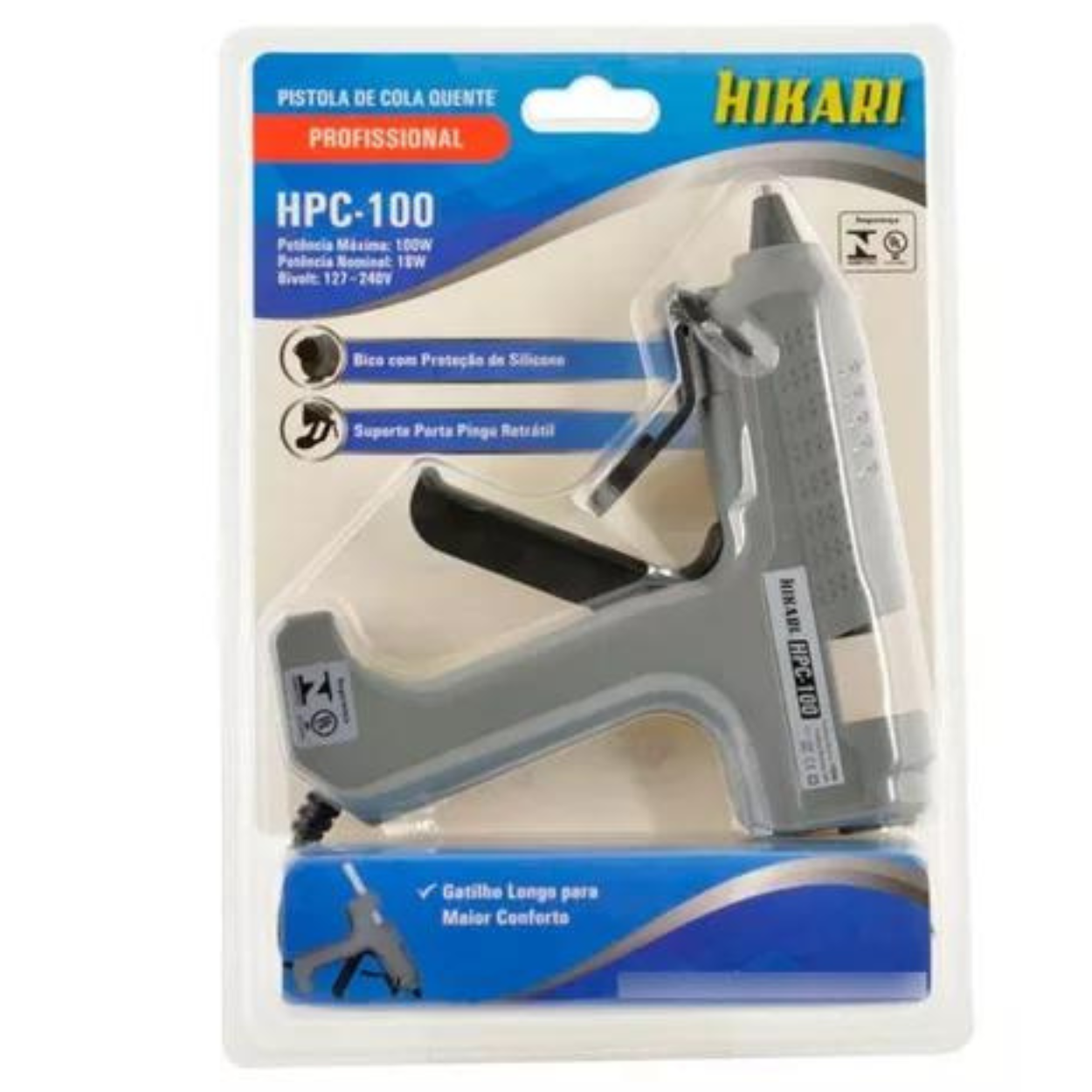 Pistola Hikari P/ Cola Quente Hpc-100 - Brama Materiais