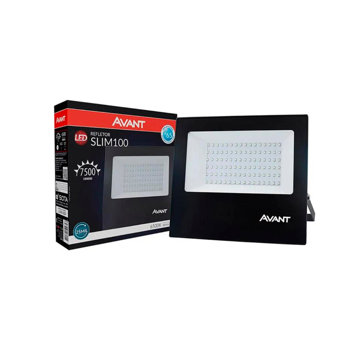 Refletor Avant Led 6500K-100W Biv - Brama Materiais