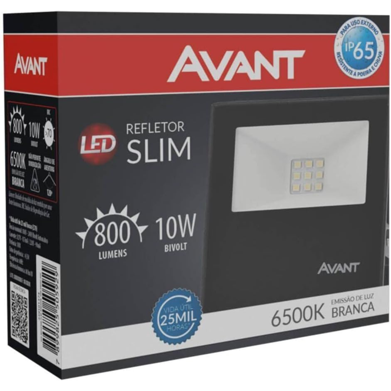 Refletor Avant Led 6500K-10W Biv - Brama Materiais