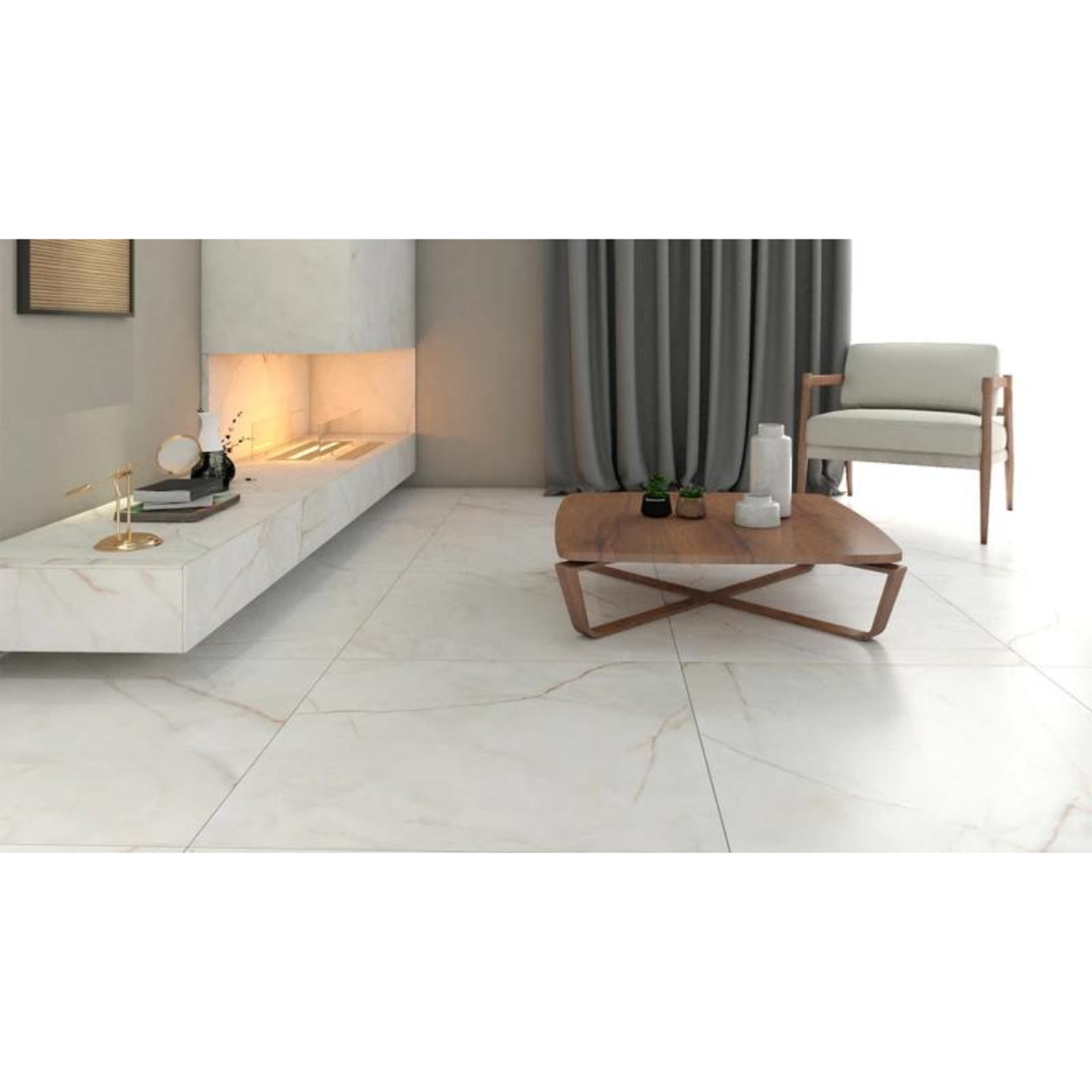 Porcelanato Villagres 108014 Palaz Ducale Ac 108X108 Cx2,33M² - Brama ...