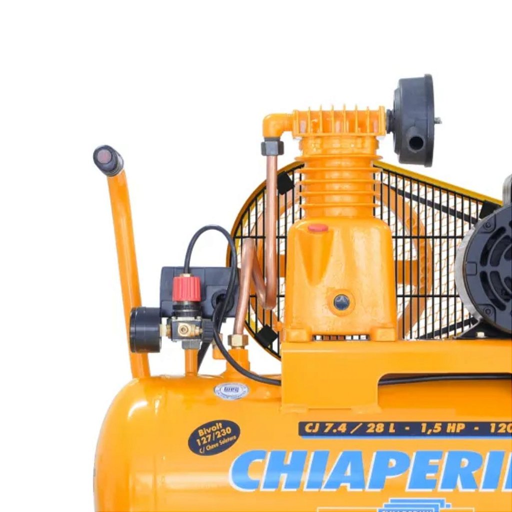 Compressor de Ar 28L 1,5HP 120 Libras CJ7.4 Bivolt sem Kit Chiaperini ...