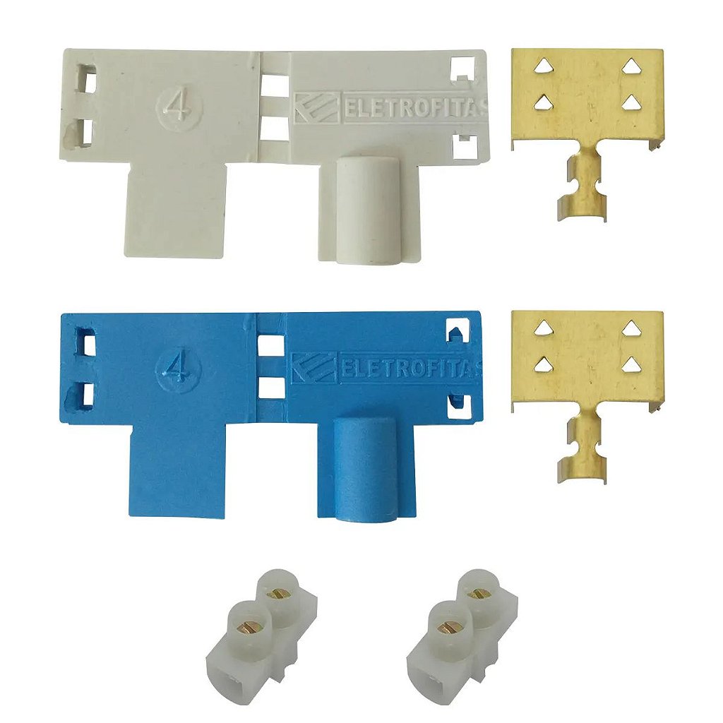 Kit Conector para Eletrofita Tomada 3 Pinos 4un com 1 Saida 20A Verde ...