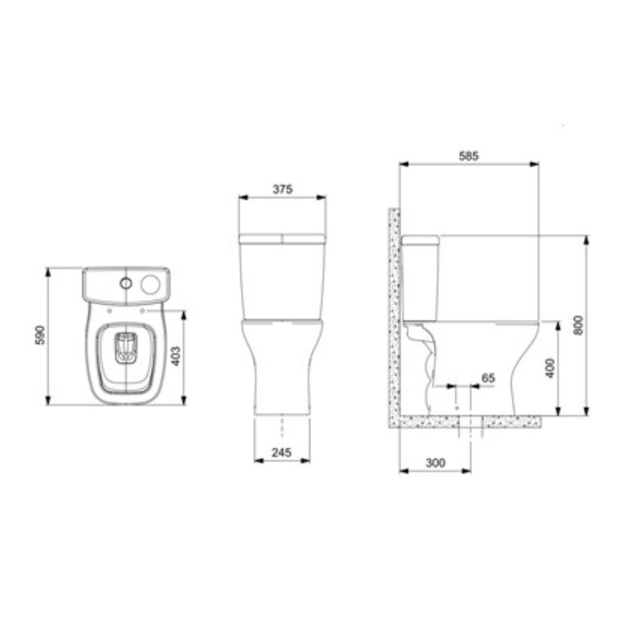 Conjunto Celite (Bacia Com Caixa Acoplada + Kit) Vip Harpic Branco ...