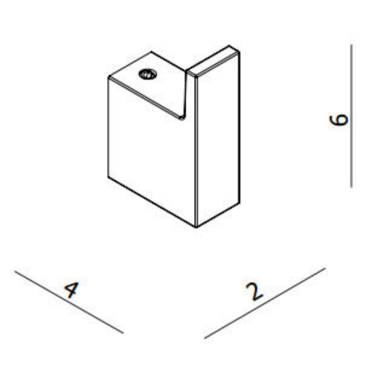 Cabide Design Cromado - Celite - Brama Materiais