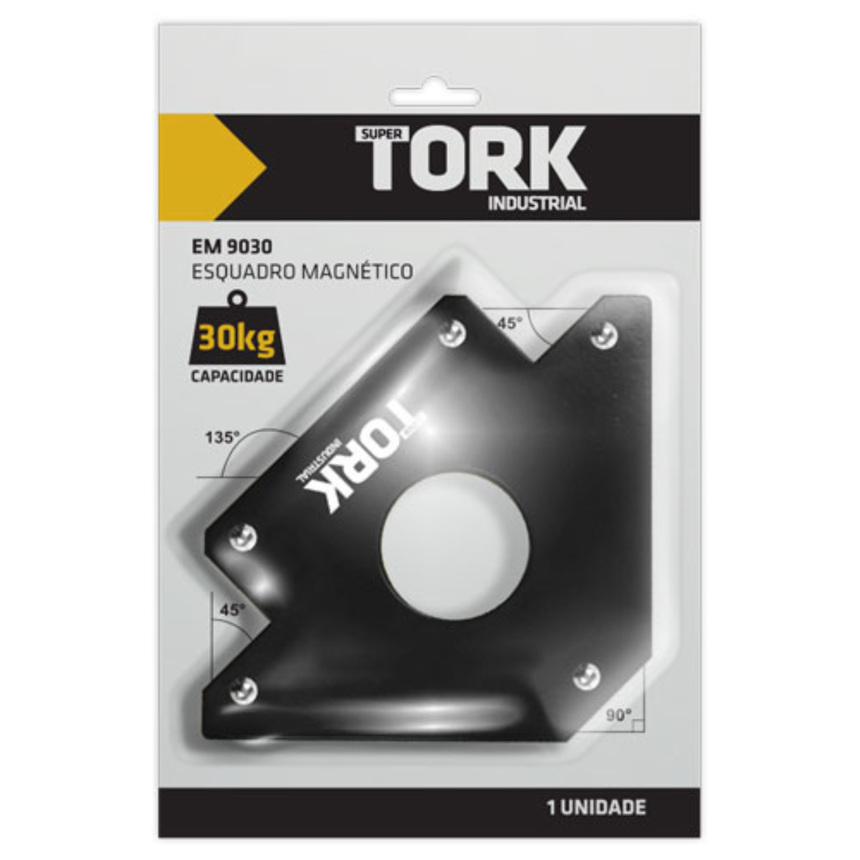 Esquadro Magnético Tork 30KG - EM-9030 - Brama Materiais