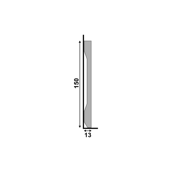 Rodapé Branco B155 - 220X15CM BELLITAS - Santa luzia - Brama Casa ...