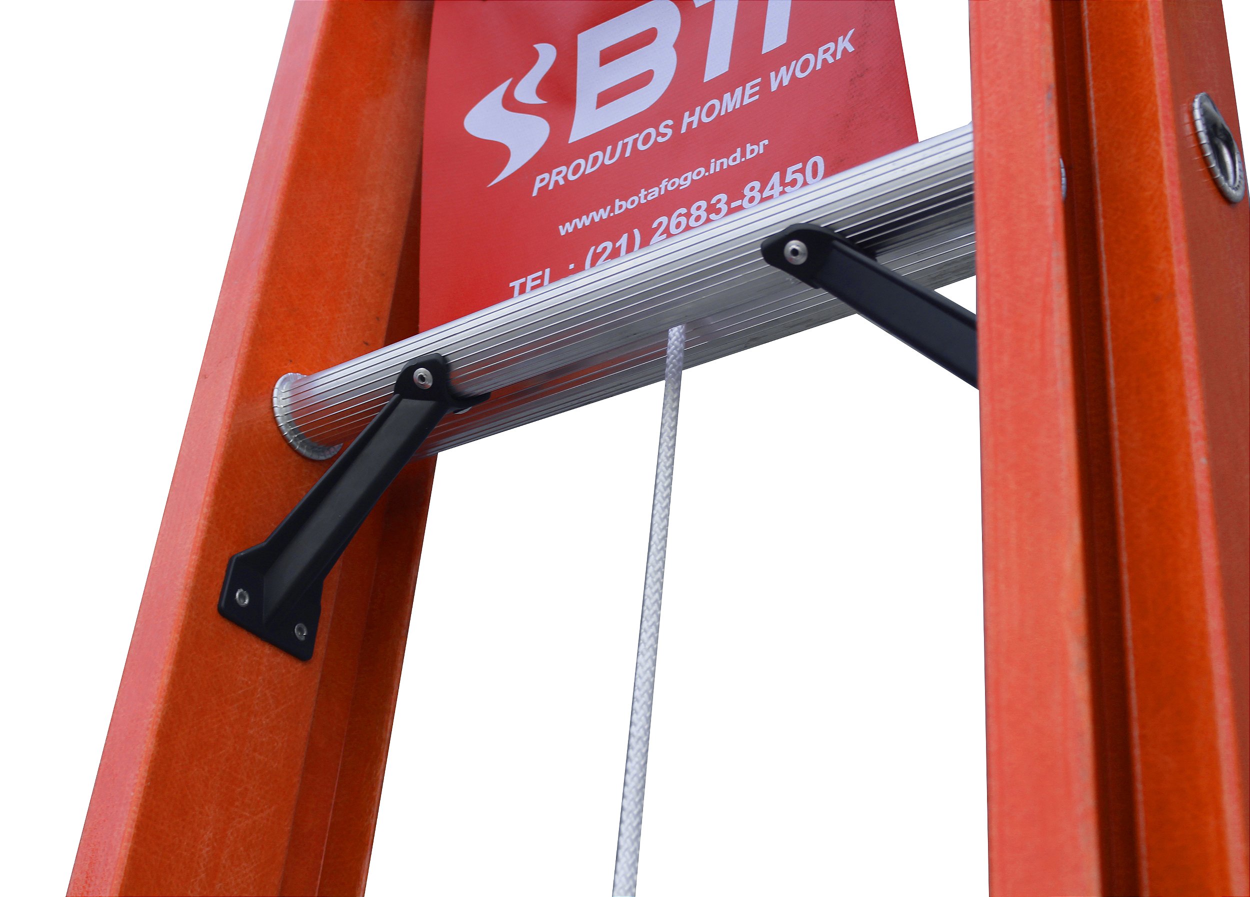 Escada de Fibra Extensiva Prof. Robusta BTF 26 degraus - 4,20 /7,20m ...