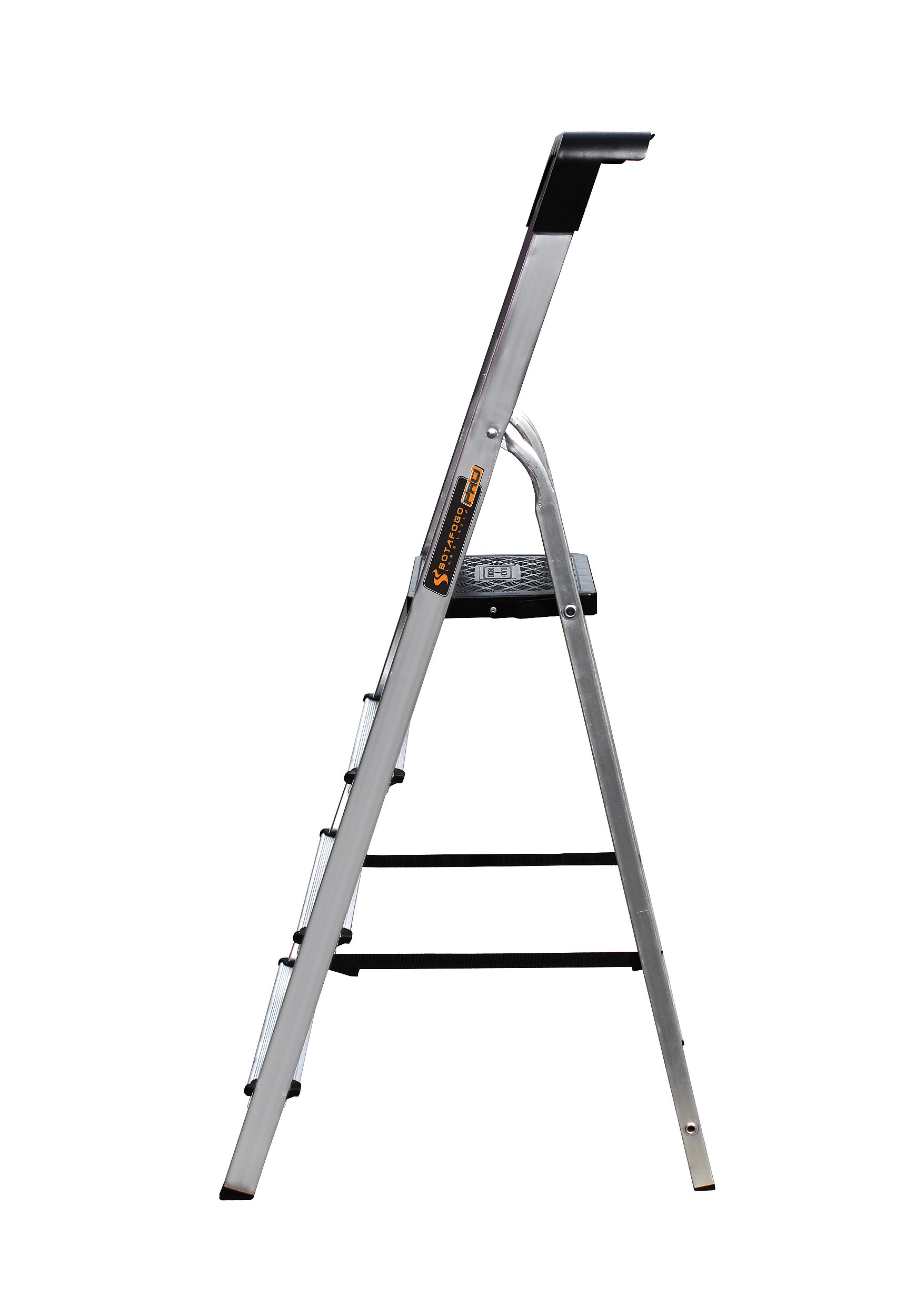 Escada Doméstica 4 Degraus em Alumínio Botafogo PRO - Botafogo Lar & Lazer