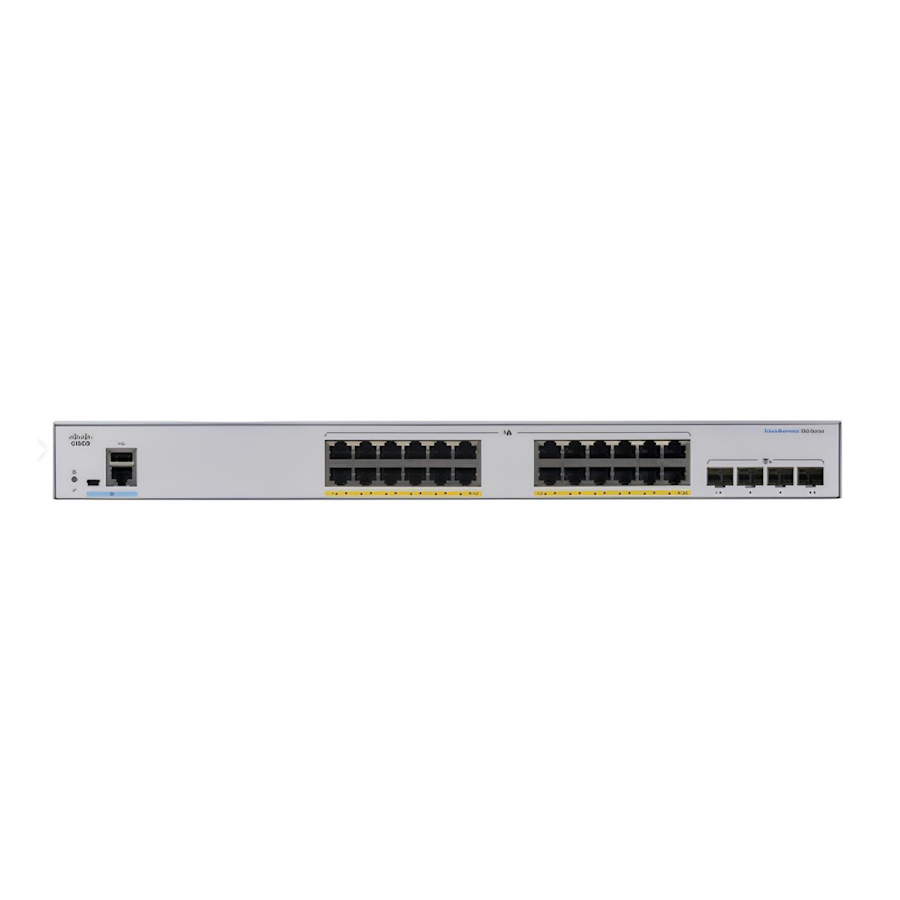 Switch 24P Cisco Cbs350 4X1G Sfp Camada 3 Cbs350-24T-4G-Br - Processtec ...