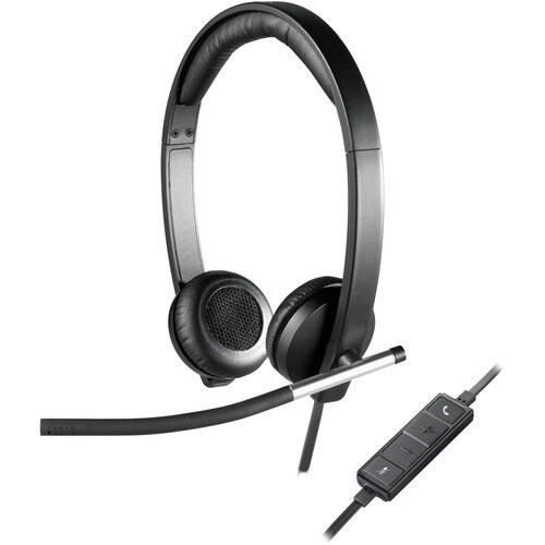 Headset Logitech Vc Logi-Vc Estereo H650E Usb Preto 981-000518 ...