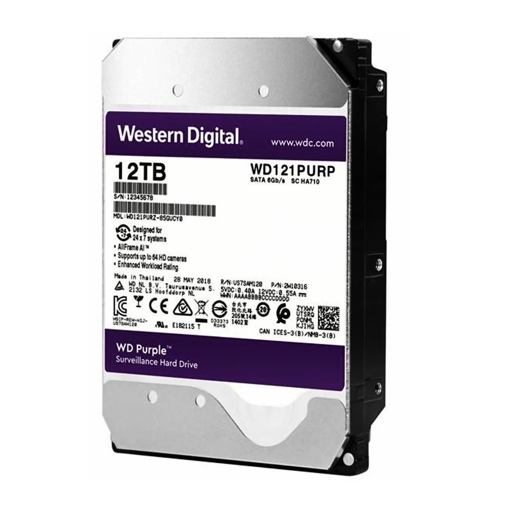 Hd Desktop Wd Purple Pro Surveillance 12Tb Sata3 7200Rpm 256Mb ...