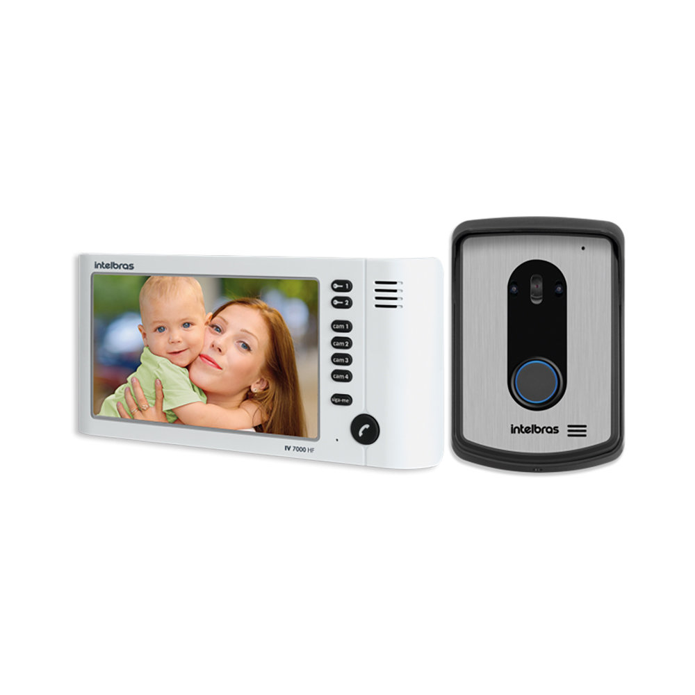 Kit Videoporteiro Intelbras Iv 7010 Hf Branco Viva Voz 4520022 ...