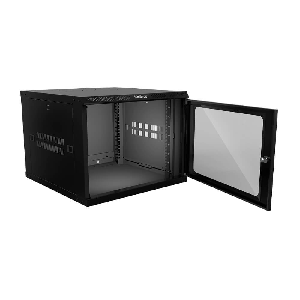 Mini Rack Desmontavel De Parede 8U X 470Mm Preto IntelbrasMrd 847 477 ...