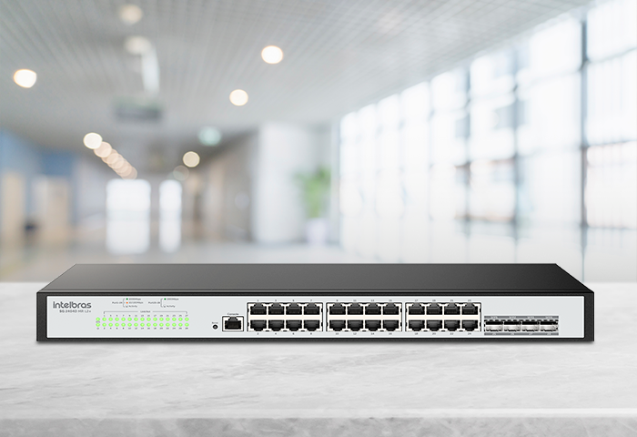 Switch 24 Portas Intelbras Giga + 4 Portas Sfp 10000 S2328G-Pb ...