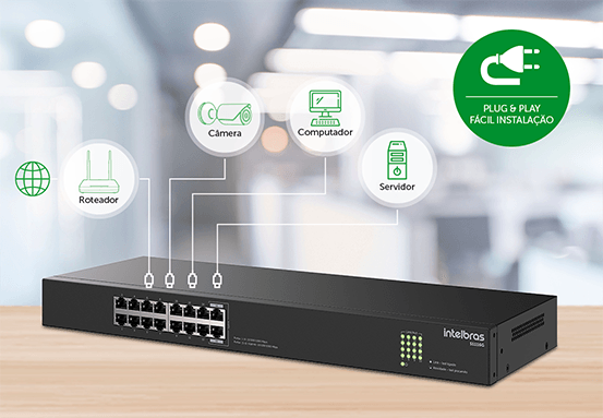 Switch Intelbras 16 Portas Gigabit S1116G - 4760114 - Processtec ...