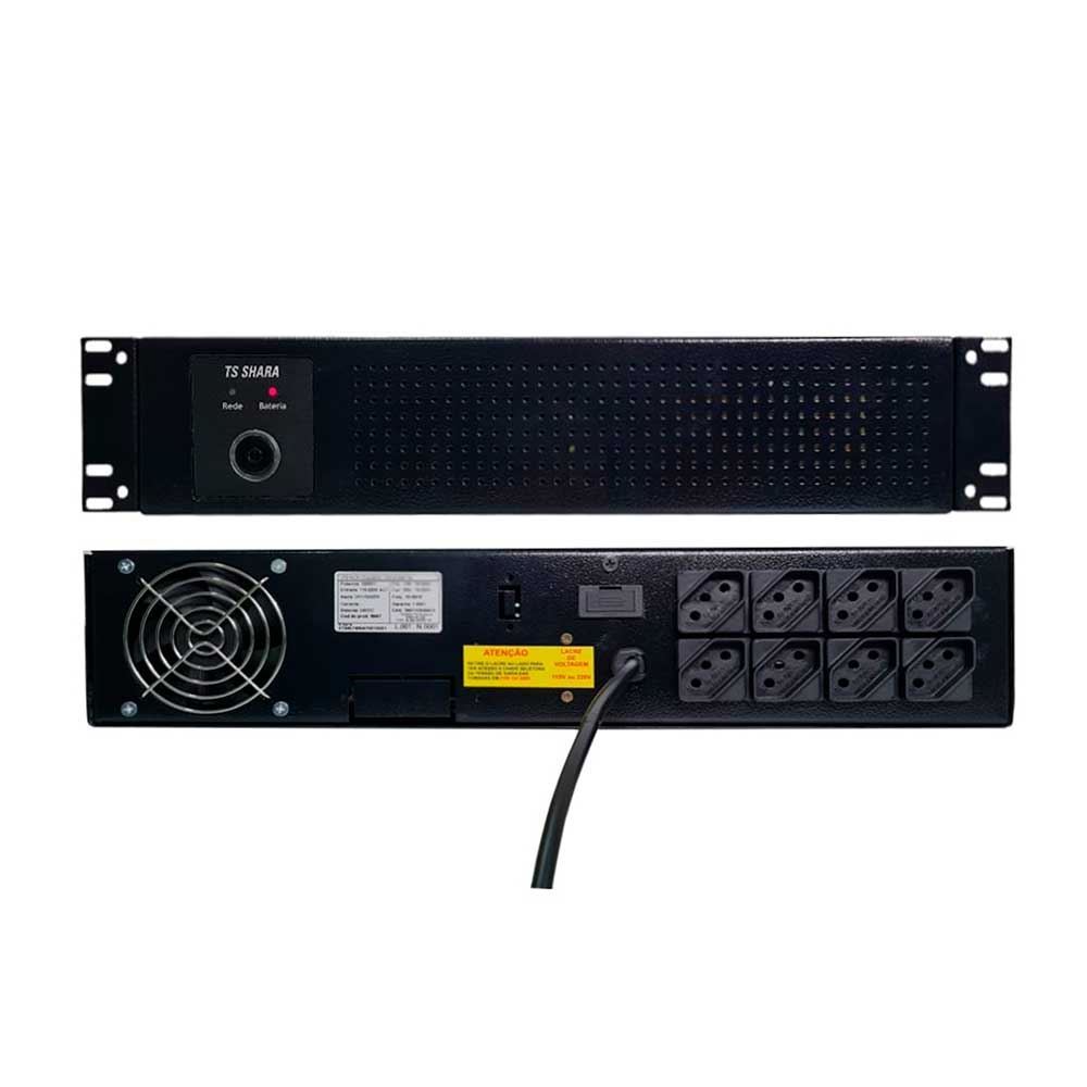Nobreak Ts Shara Semi Senoidal 1500VA/750W 2Bs 7Ah - 2U - 6955 ...
