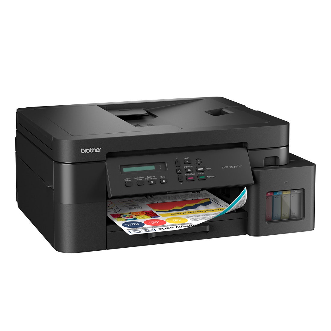 Multifuncional Brother Tank 110V Colorida A4 Wi-fi USB - DCPT830DW ...