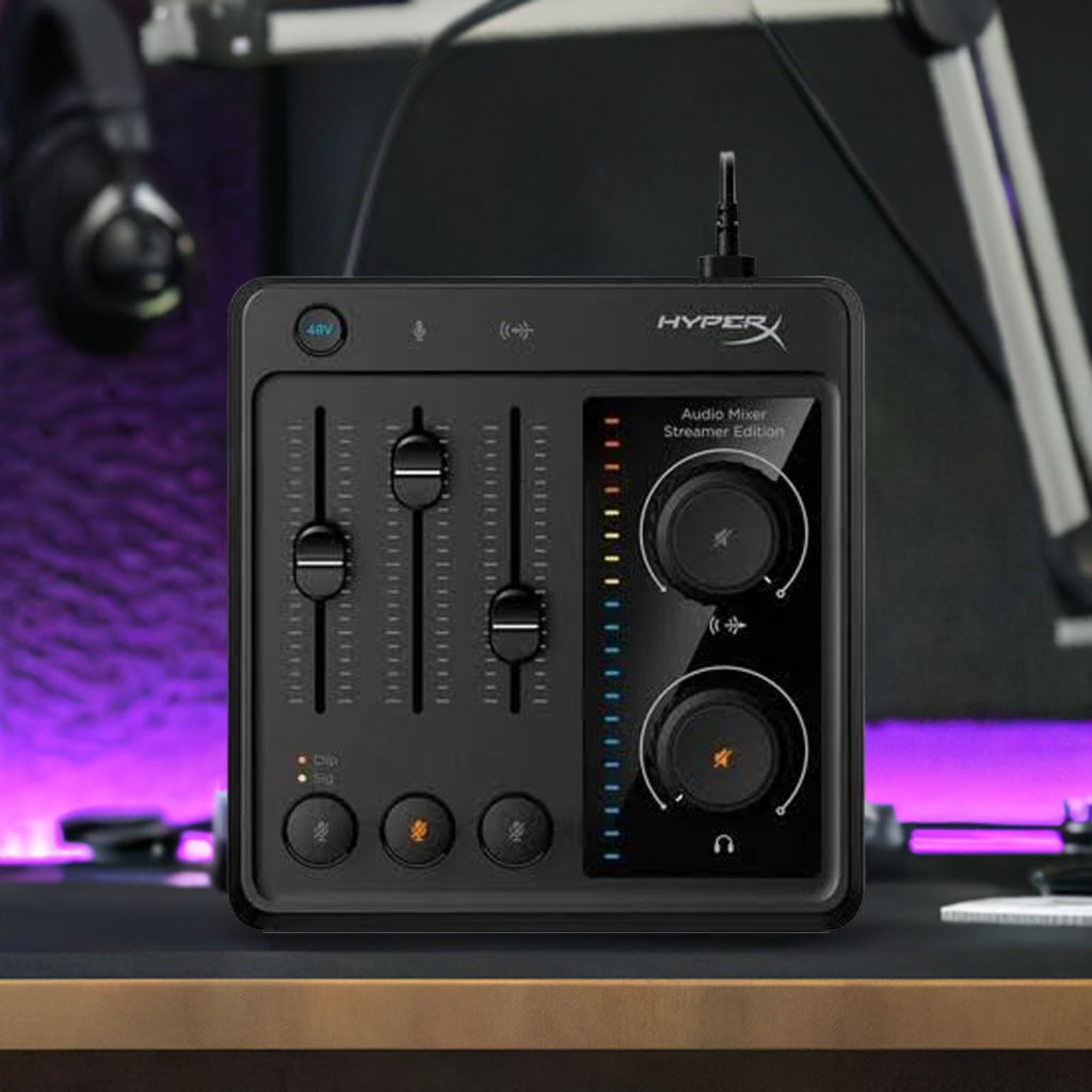 Mixer De Áudio Hyperx 5 Canais Usb-C Preto 73C12Aa - Processtec ...