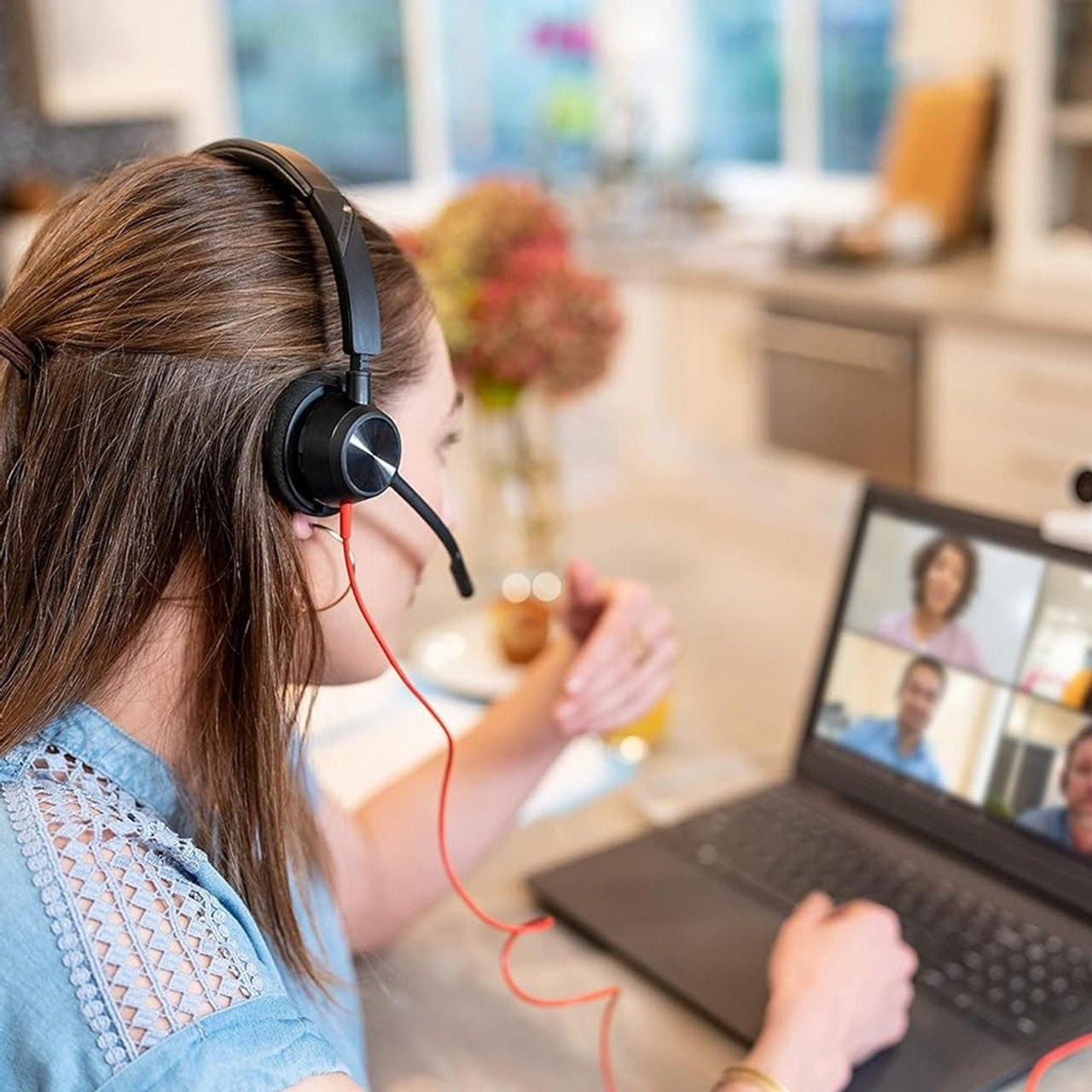Headset Poly Blackwire 3320 Stereo Usb-C Adap.Usb-A 8X219Aa ...