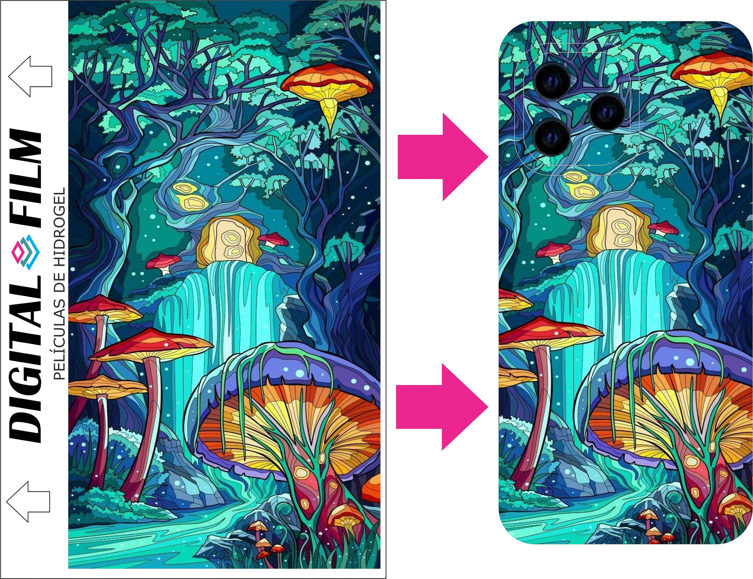 Película Skin traseira personalizada Pack com 5 Unidades - 051 ...