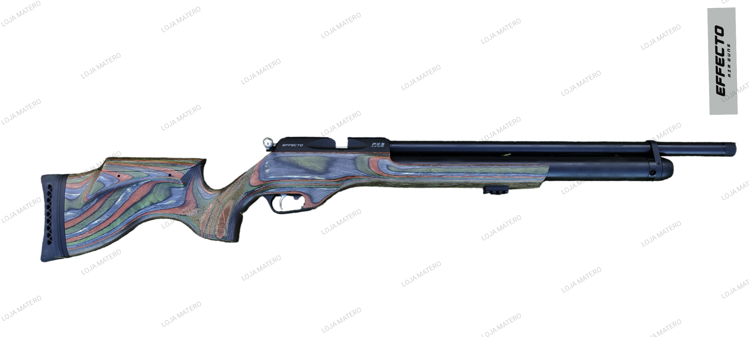 CARABINA PCP EFFECTO PX5-PRO LAMINADA VERDE 5.5mm LANÇAMENTO - Loja Matero
