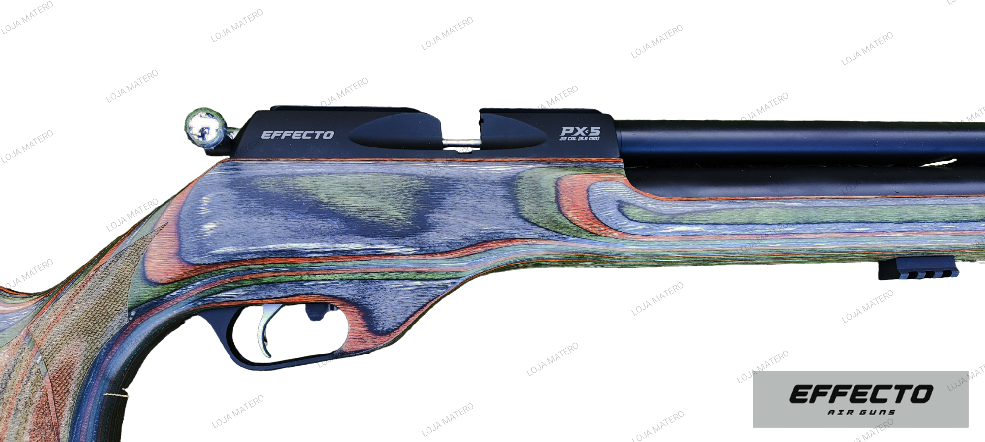 CARABINA PCP EFFECTO PX5-PRO LAMINADA VERDE 5.5mm LANÇAMENTO - Loja Matero