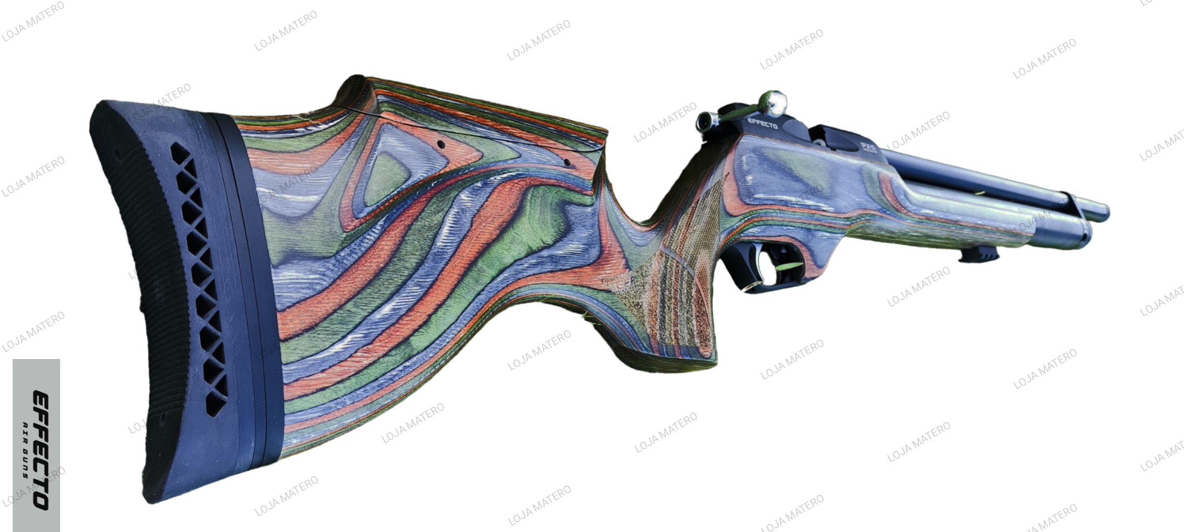 CARABINA PCP EFFECTO PX5-PRO LAMINADA VERDE 5.5mm LANÇAMENTO - Loja Matero