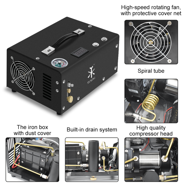 COMPRESSOR TUXING PARA PCP PORTÁTIL TRIVOLT 300bar - Loja Matero