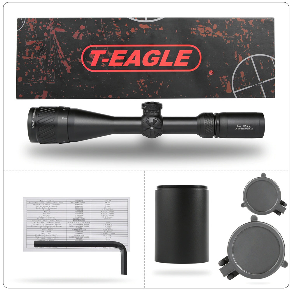 LUNETA T-EAGLE OPTICS SR 3-9x40 AO IR RETÍCULO ILUMINADO - Loja Matero