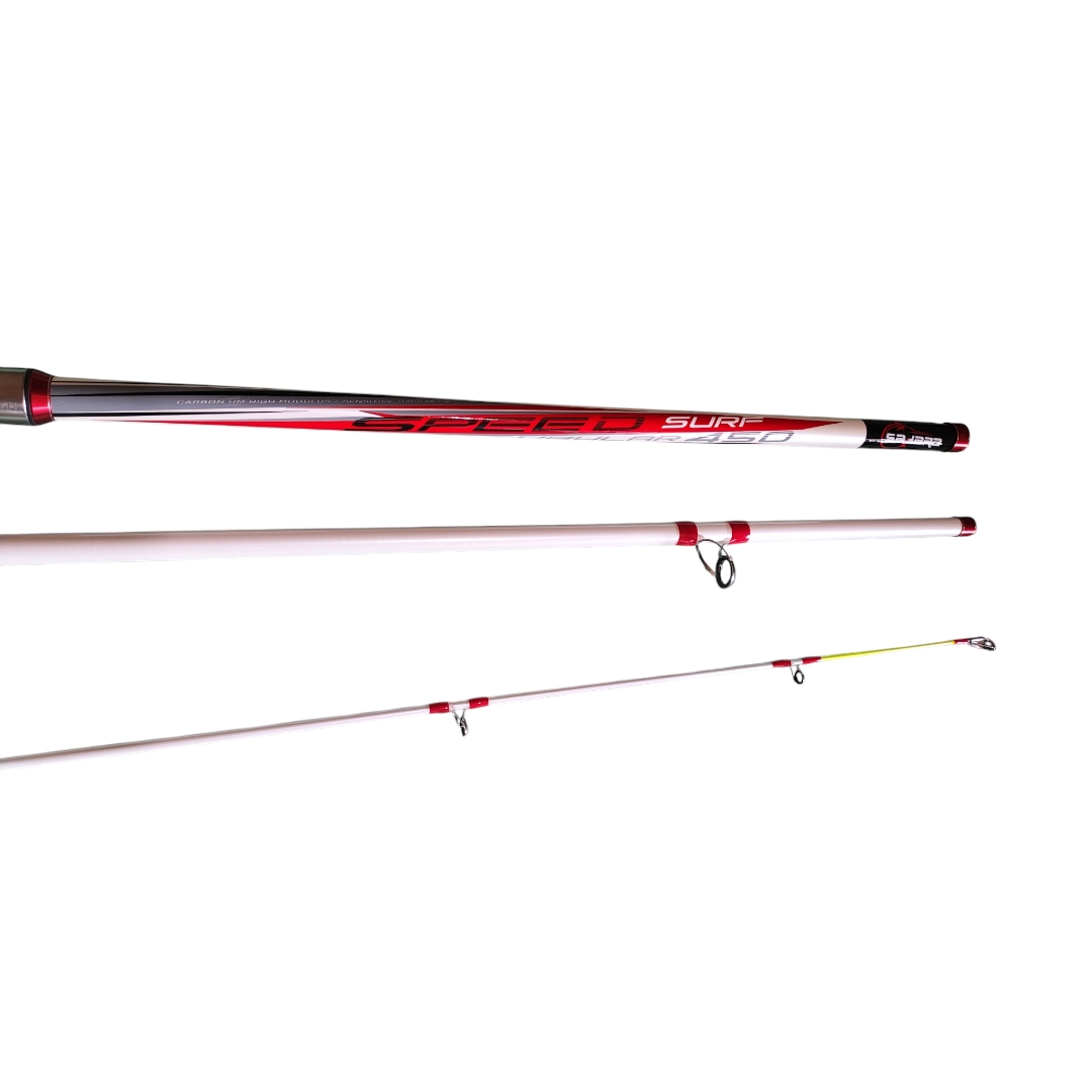 Vara de Pesca Sahara Speed Surf Tubular 450 Carbono - Loja Matero