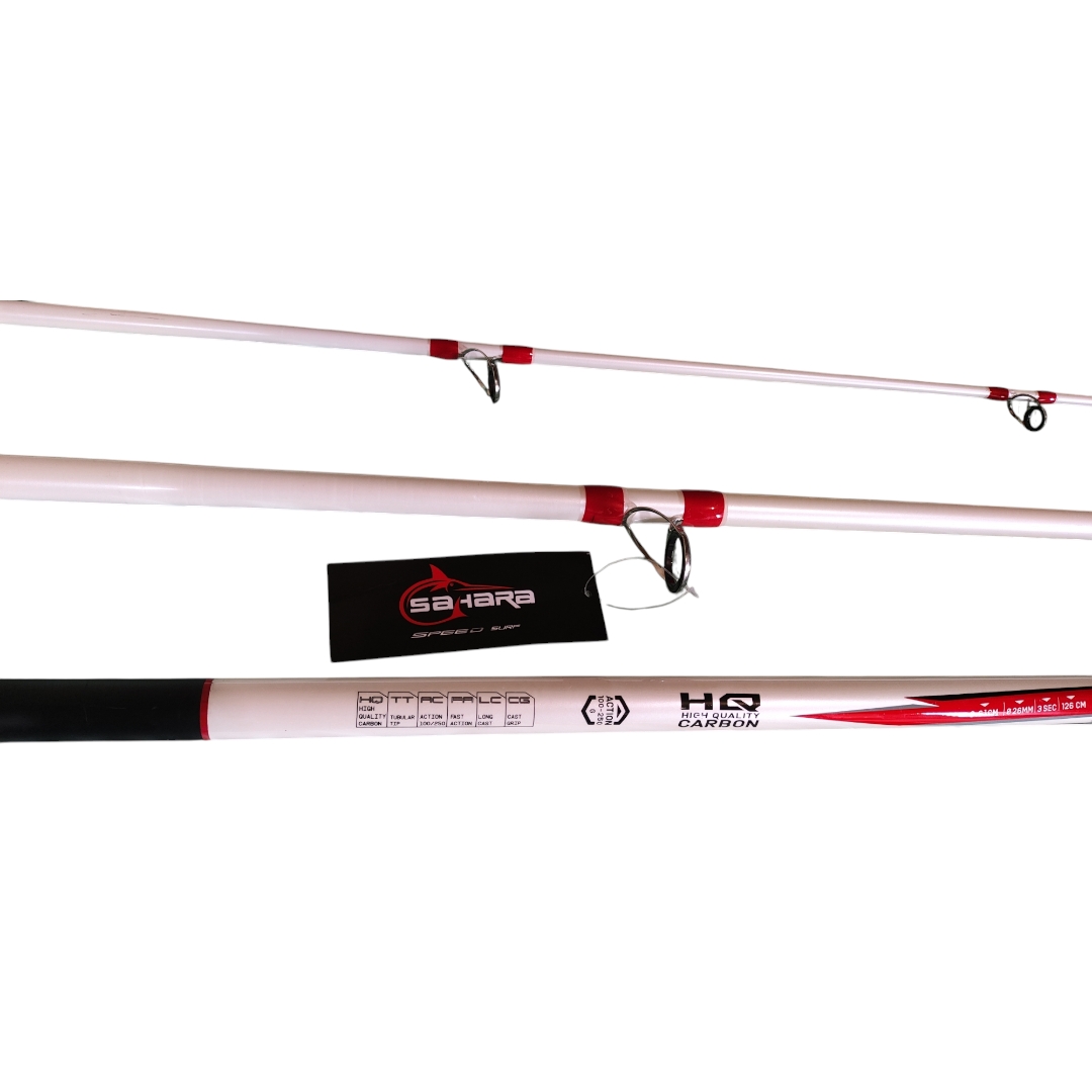 Vara de Pesca Sahara Speed Surf Tubular 360 Carbono - Loja Matero