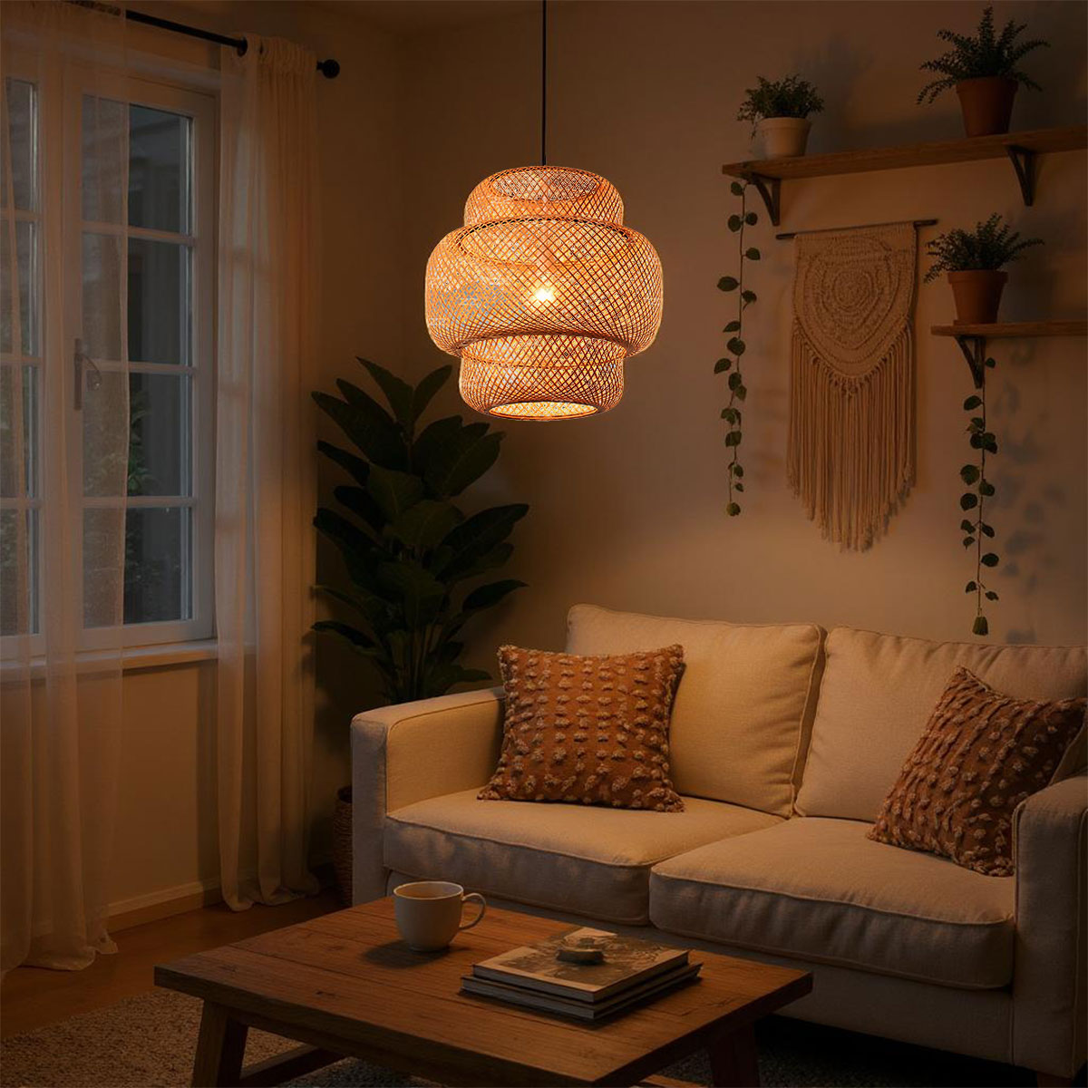 Lustre Bambu Luzza Cayman 35 | Luzza.com.br - Luzza | Soluções Modernas ...