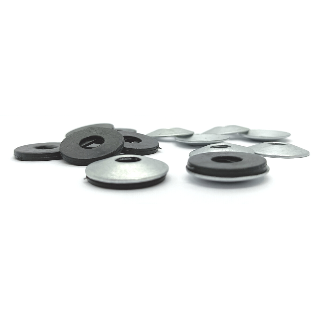 Conjunto de Vedação 5/16 - Arruela Concava Inox 304 + Lisa Pvc - Aciole Fix