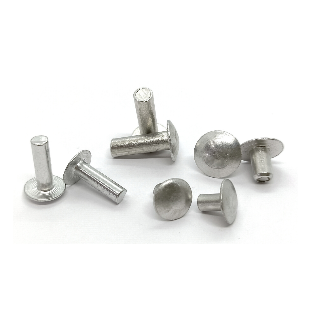 Rebite Maciço Cabeça Lentilha 3/16 x 3/8 Alumínio (4,8 x 9,5) - 1 Kg ...