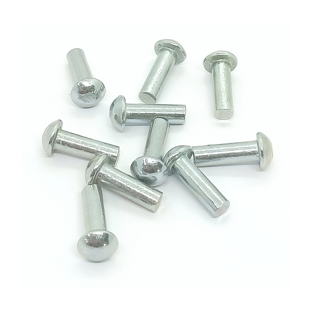 Rebite Maciço Cabeça Redonda 1/4 x 7/8 Zincado (6,3 x 22) - 1 Kg ...